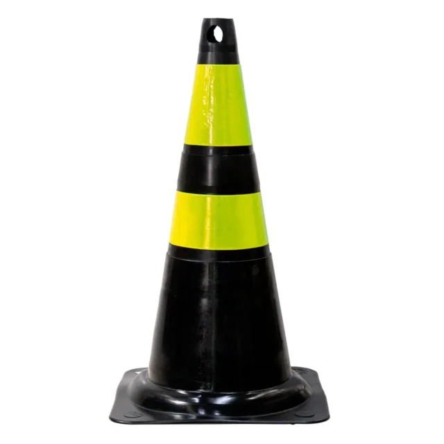 Cone flexível refletivo 75cm – PLASTCOR – TRC